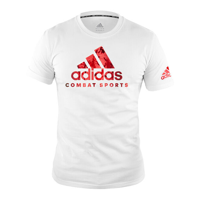 Combat Sports Tee - White/Red - Konstruct